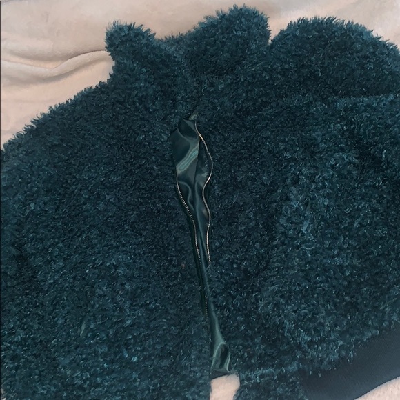 Jackets & Coats | Fuzzy Forest Green Jacket | Poshmark